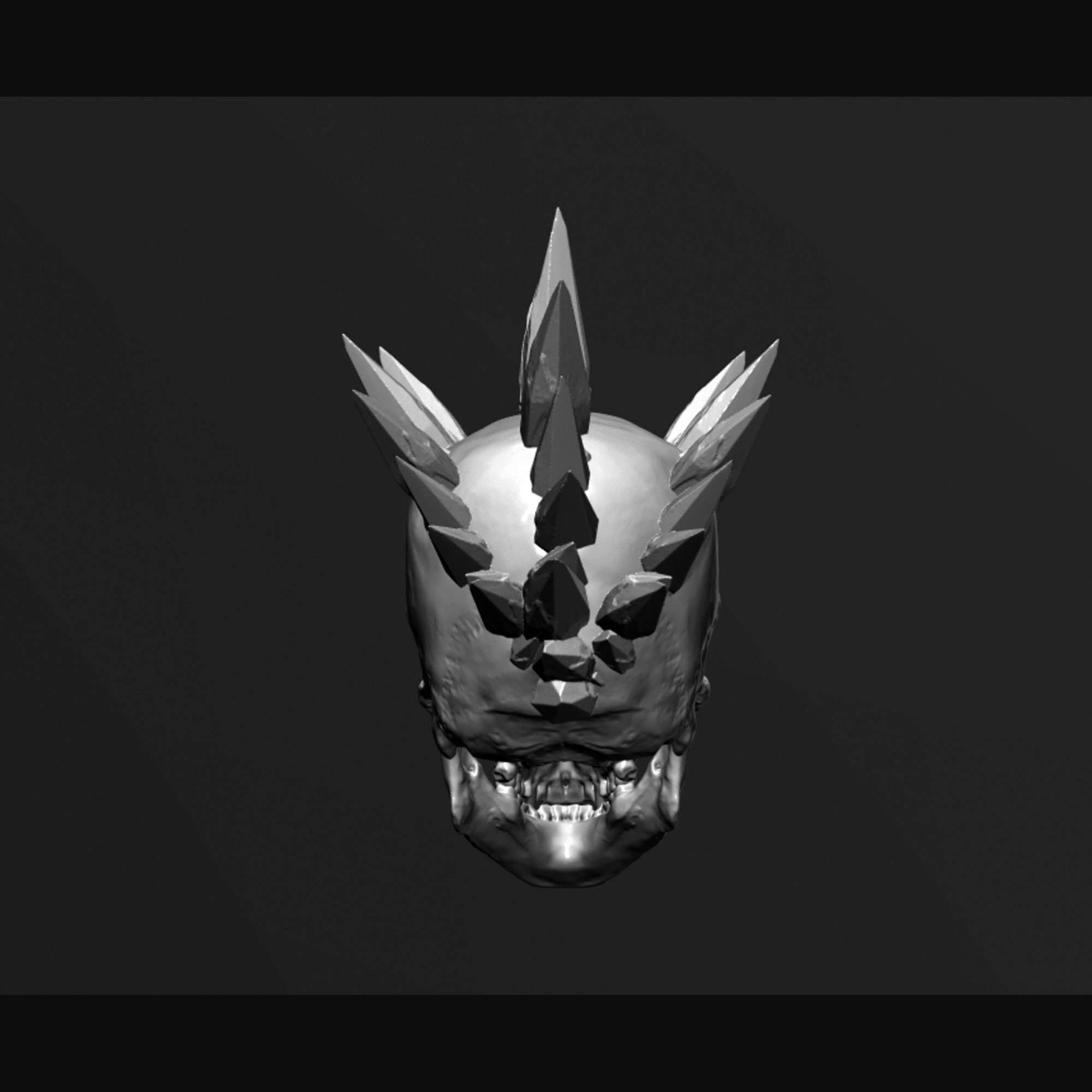 Triple Mohawk Skull STL Digital File for 3D Printing - Etsy