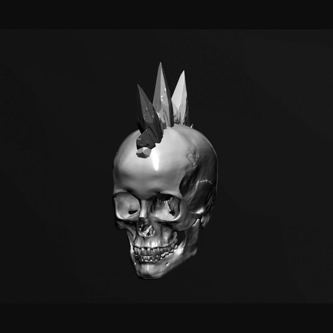Mohawk Skull STL Digital File for 3D Printing - Etsy
