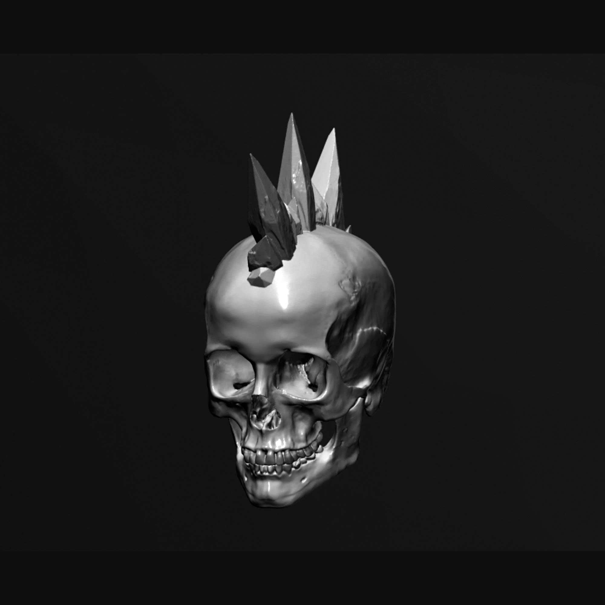 Mohawk Skull STL Digital File for 3D Printing - Etsy
