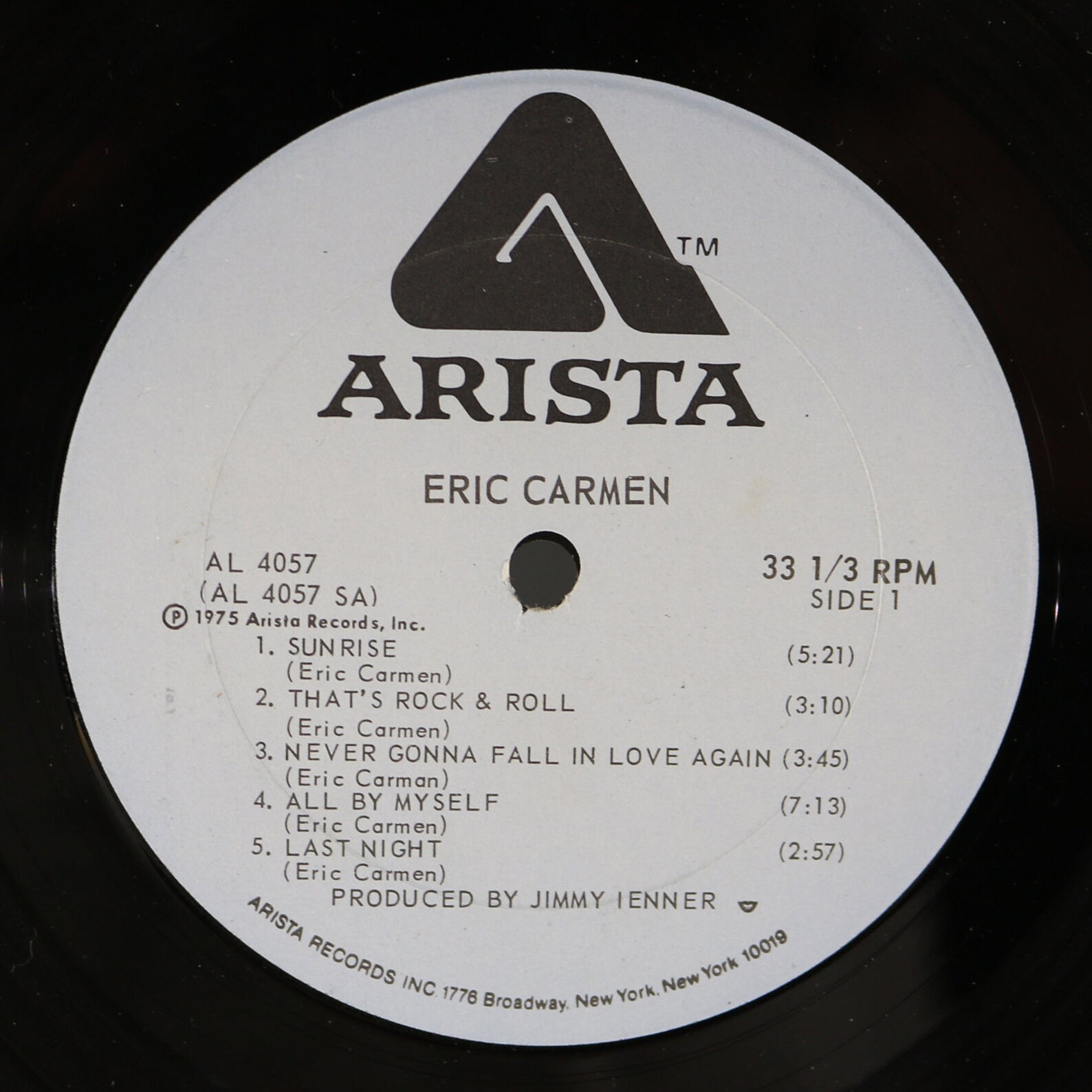 Reclaimed ERIC CARMEN 1975 Record Album 9 Album Cover | Etsy