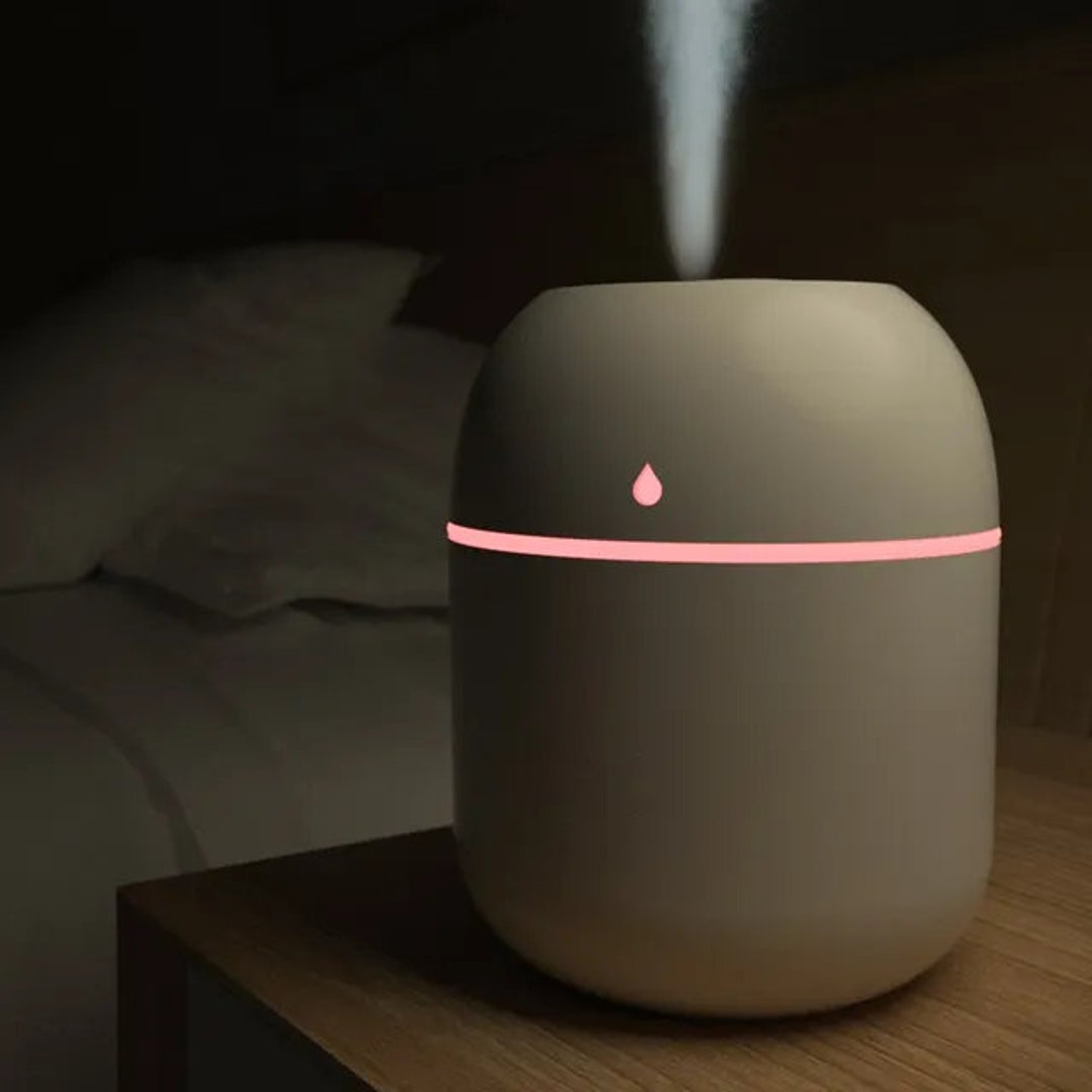 Portable Mini LED Air Humidifier for Office and Car (220ml) - Etsy