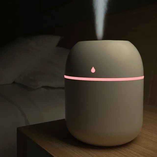 Portable Mini LED Air Humidifier for Office and Car (220ml) - Etsy
