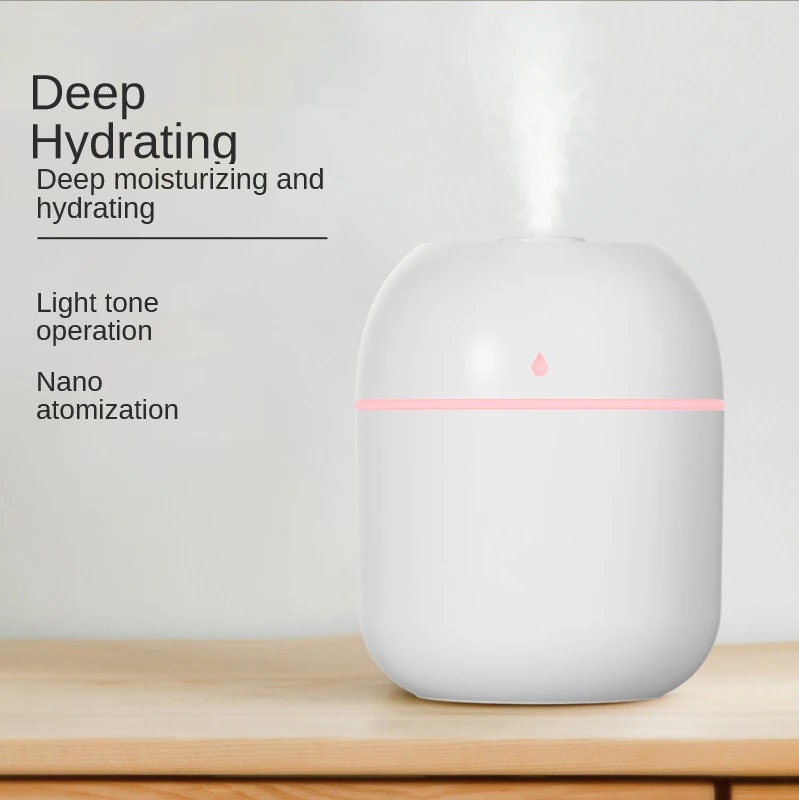 Portable Mini LED Air Humidifier for Office and Car (220ml) - Etsy