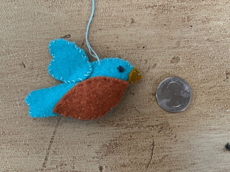 Handstitched Felt Bluebird Craft Kit - Etsy