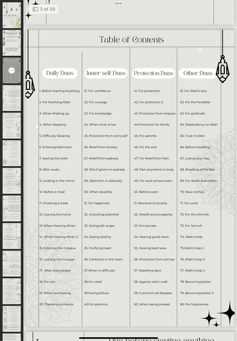 Beige Dua Book Islamic Supplication Book Comprehensive Daily Duas for ...