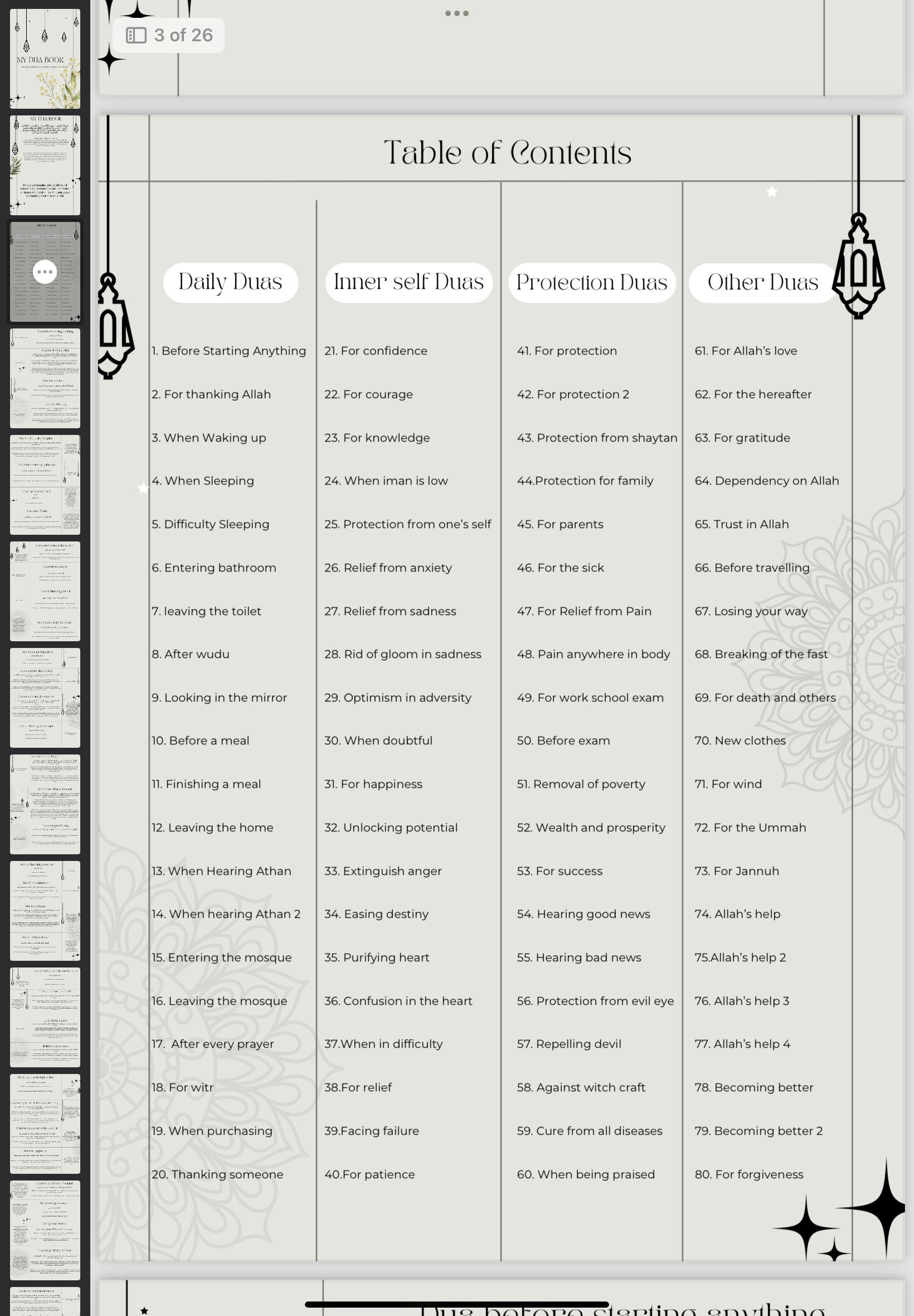 Beige Dua Book Islamic Supplication Book Comprehensive Daily Duas for ...