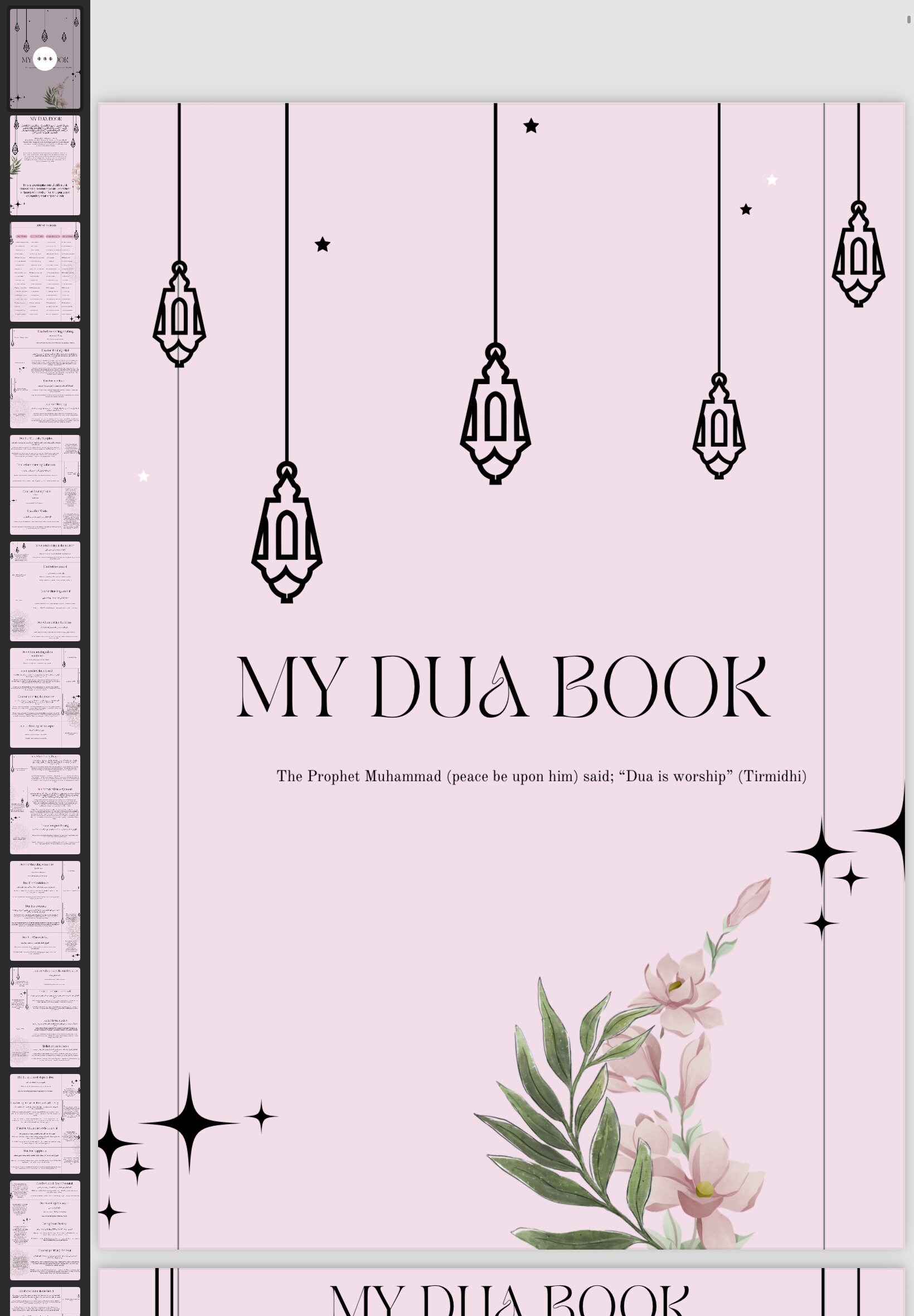 Pink Dua Book - Islamic Supplication Book | Daily Duas for Muslims ...