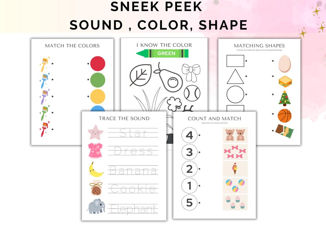 90 Pages Kids Activity Sheets Canva Template Editable & Printable ...