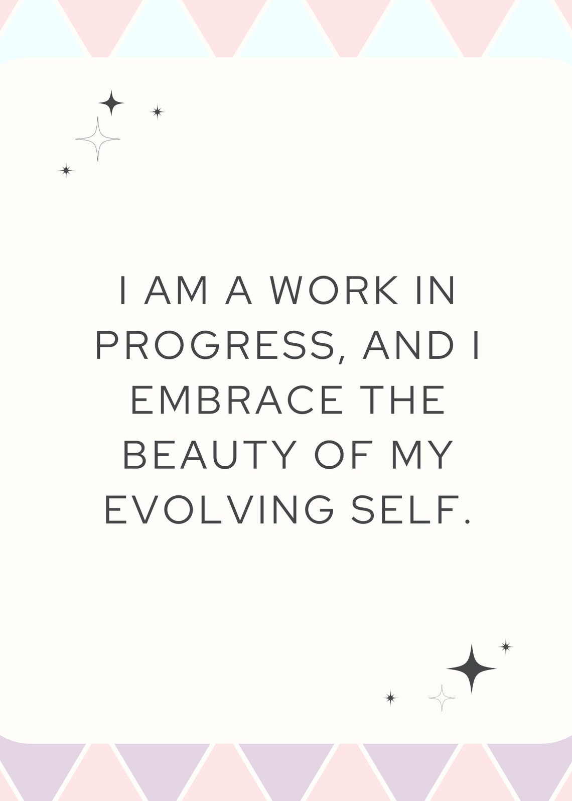 30 Editable Self Reflection Affirmation Cards, Printable Vision Board ...