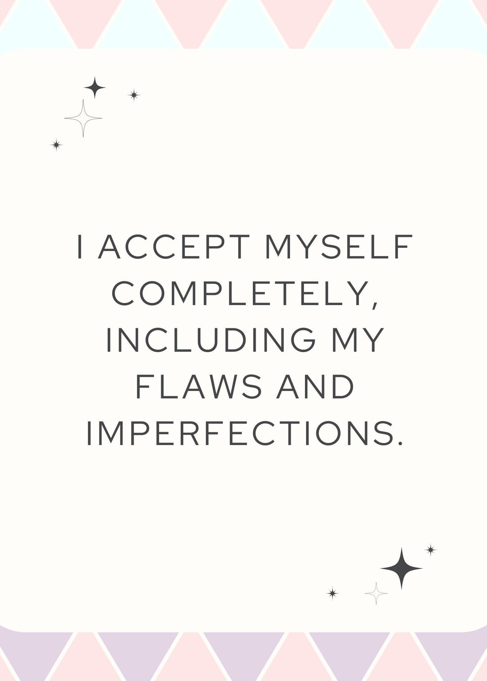 30 Editable Self Reflection Affirmation Cards, Printable Vision Board ...