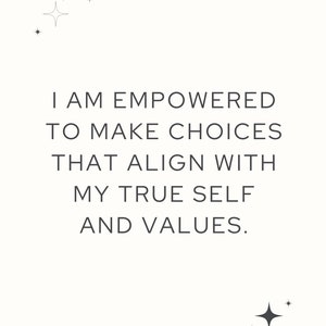 30 Editable Self Reflection Affirmation Cards, Printable Vision Board ...