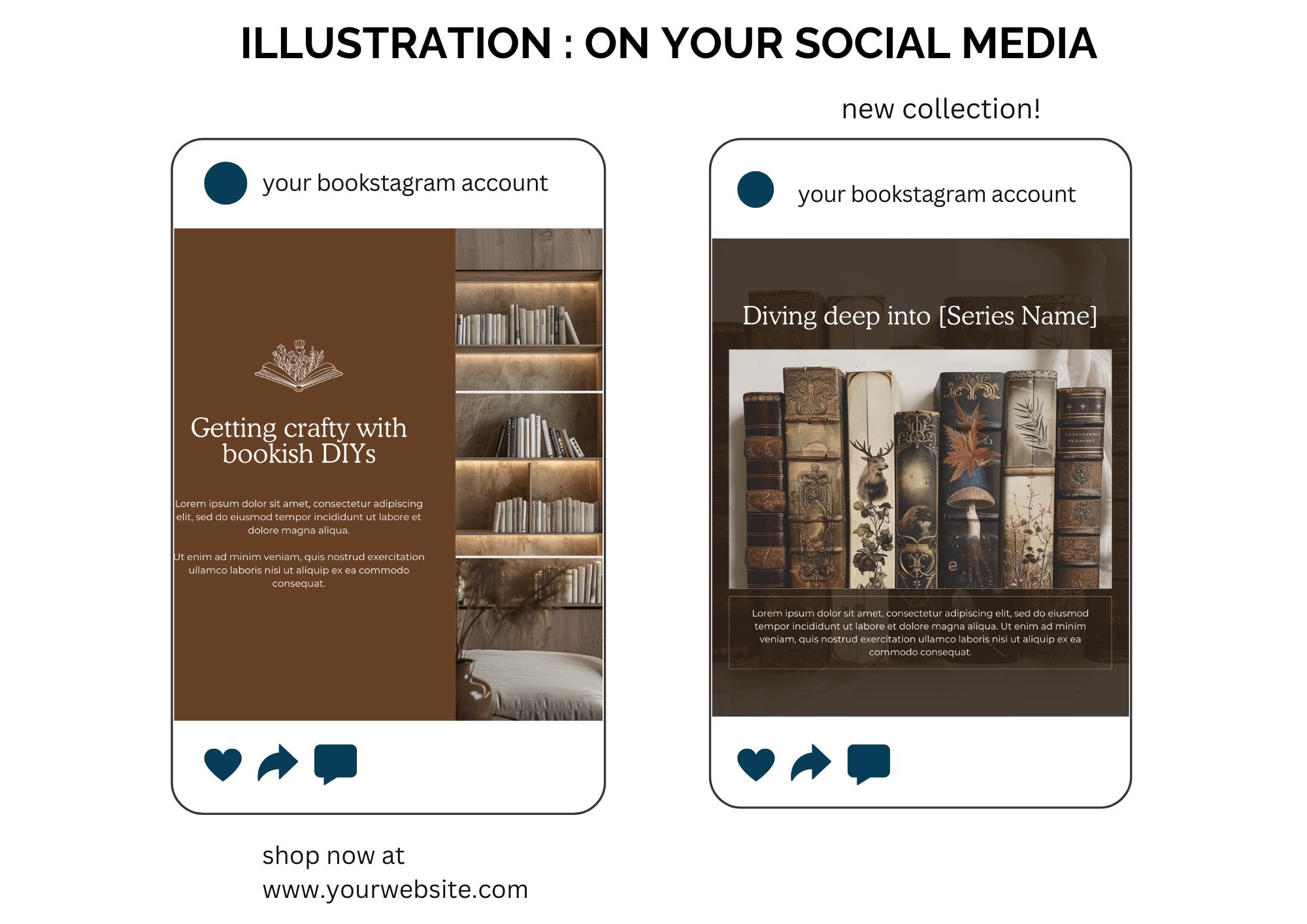 30 Bookstagram Instagram Canva Templates Designed Perfect for Book ...