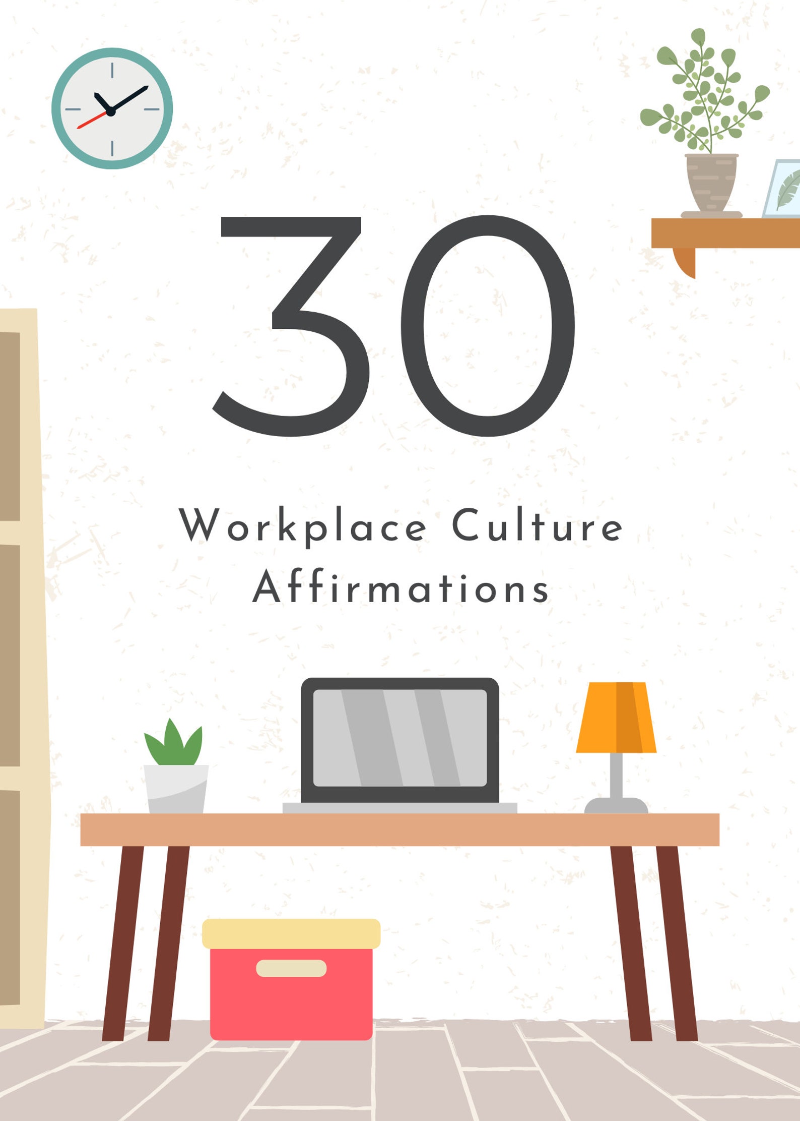 30 Editable Workplace Affirmation Cards, Printable for Vision Board ...