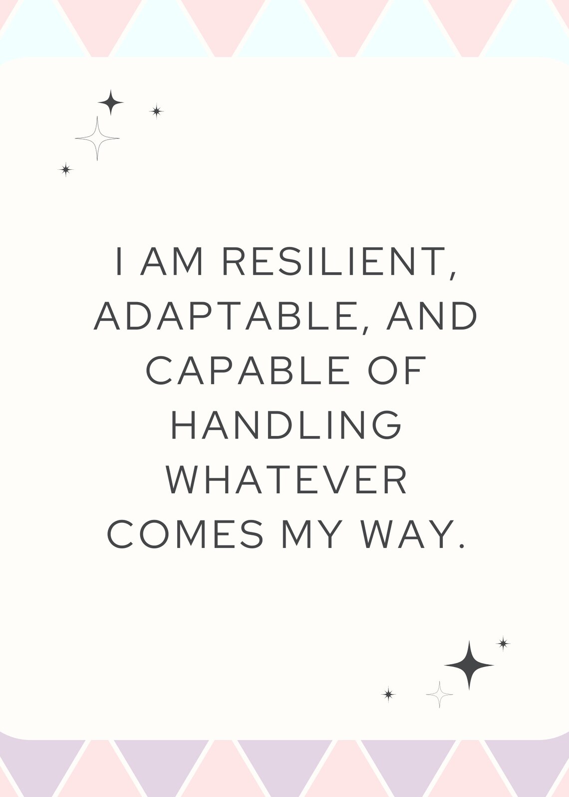 30 Editable Self Reflection Affirmation Cards, Printable Vision Board ...