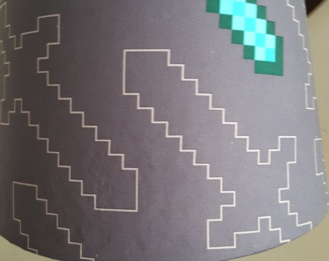 Minecraft Lamp Shade - Etsy