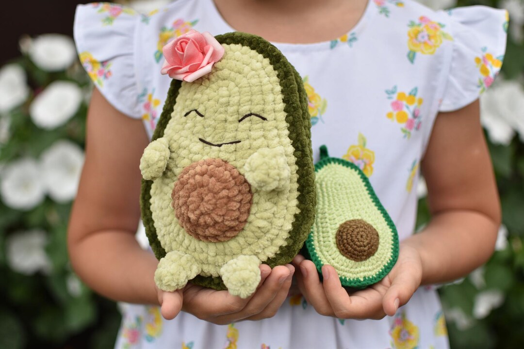 Crochet Avocado Pattern, Crochet Food Pattern, PDF Digital Download ...