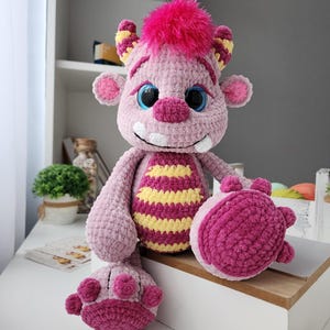 Monster Amigurumi Crochet Pattern, Cute Monster Crochet Pattern, Easy ...