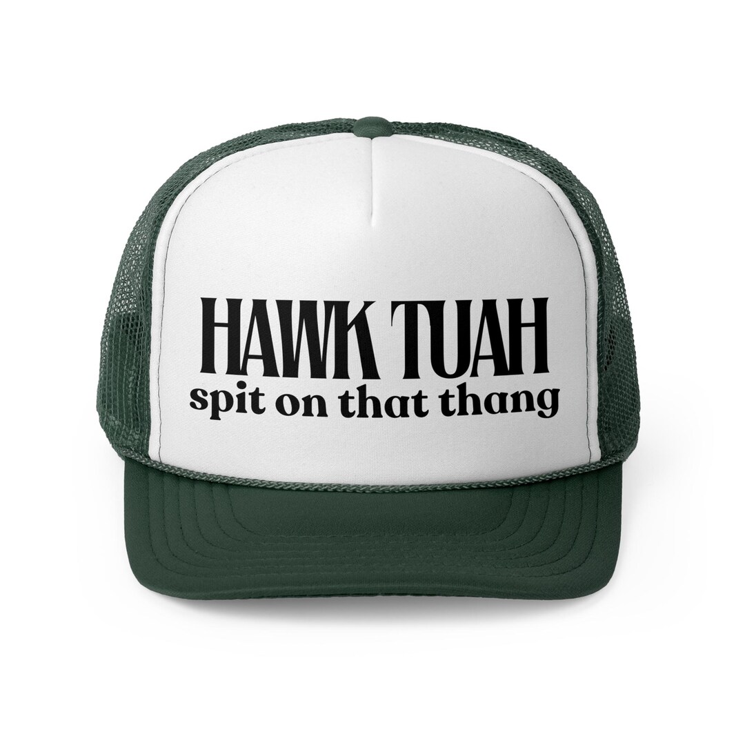 Trucker Hat hawk Tuah Spit on That Thing Meme Funny Trucker Cap Trendy ...