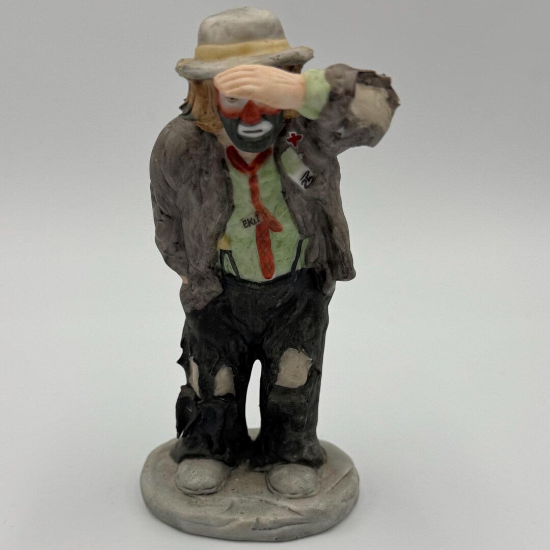 Flambro Emmett Kelly Jr “looking Out to See” Figurine Miniature ...