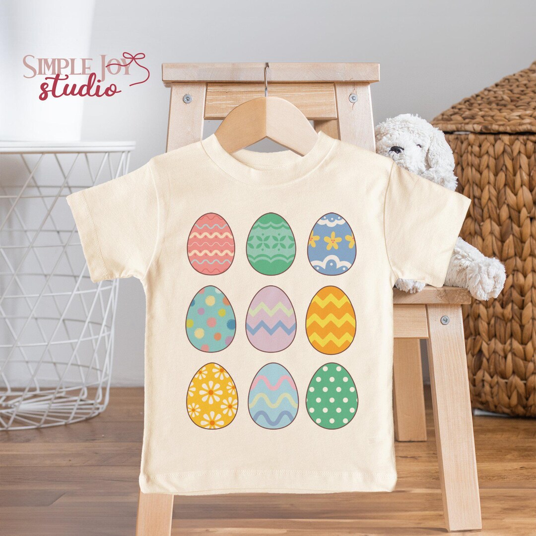Easter Egg Toddler Shirt, Spring Kids Outfit, Holiday Toddler Shirt ...