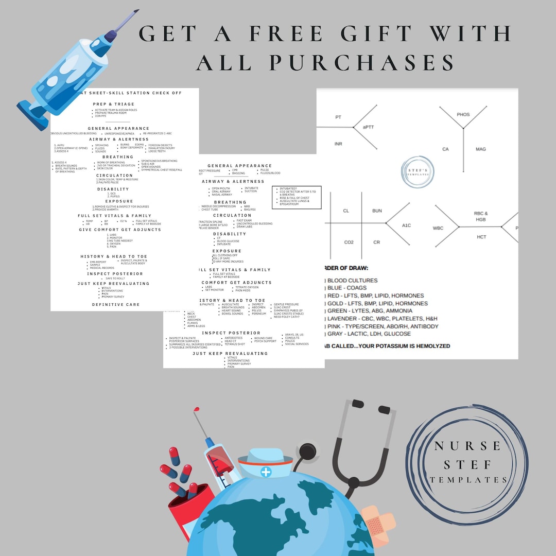 TNCC Study Guide, TNCC Skills Check off Condensed Study Guide, Trauma ...