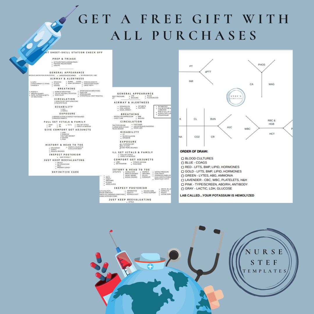 TNCC Study Guide, TNCC Skills Check off Condensed Study Guide, Trauma ...