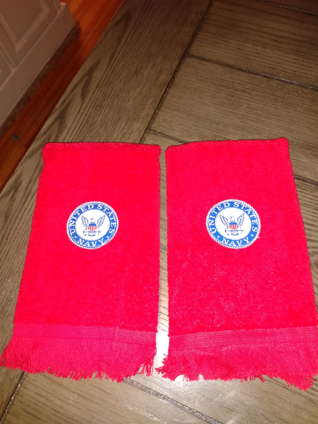 New Handmade US Navy Finger Towel Set - Etsy