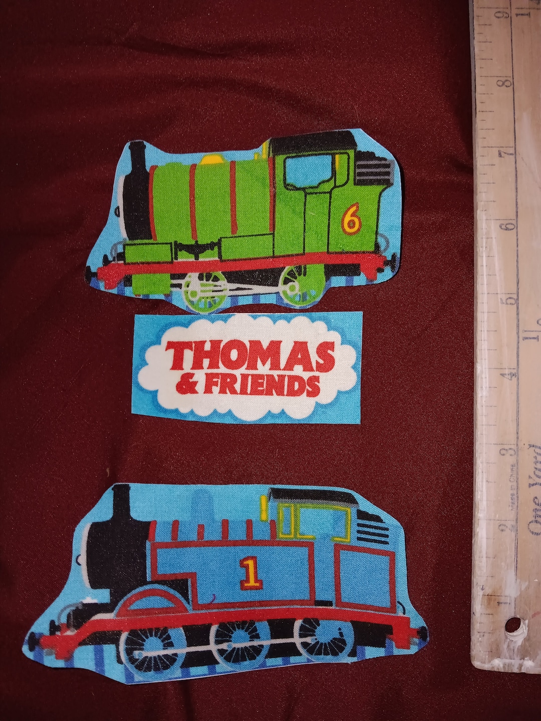 Thomas the Train 3pcs Iron on Appliques Made With Licensed Fabric - Etsy