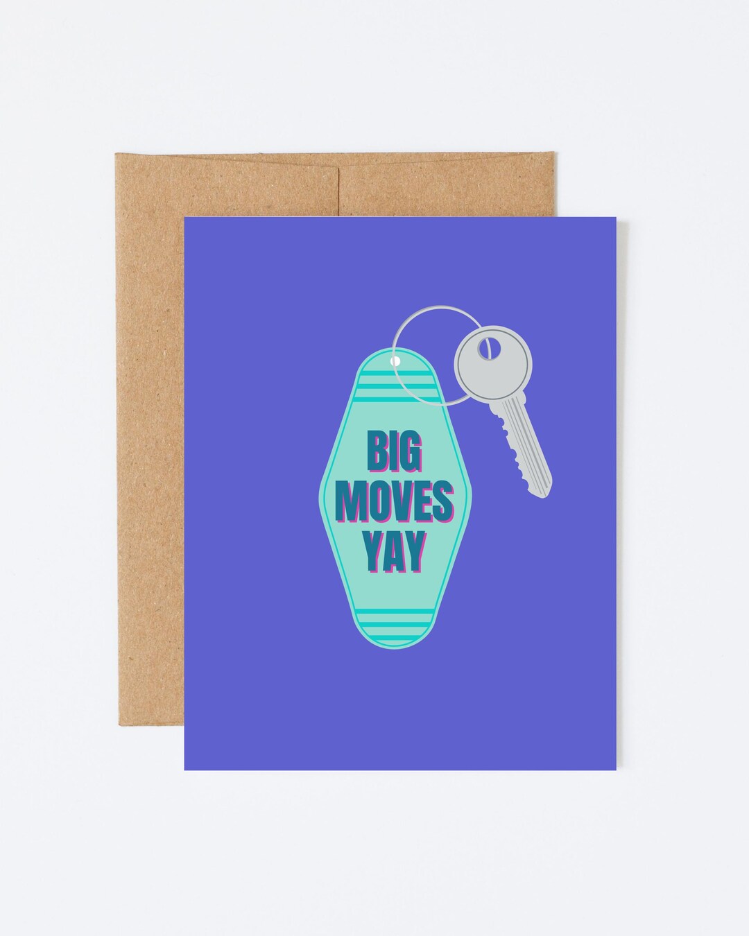 BIG MOVES YAY - Moving Greeting Card - Blank Inside - Etsy
