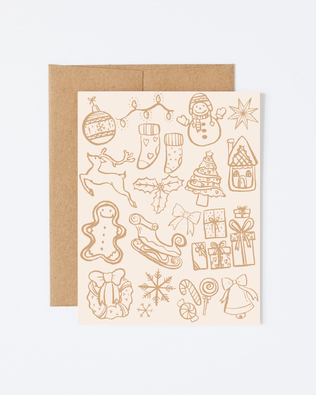 SKETCH DRAWINGS CHRISTMAS - Simple/minimal Holiday Christmas Greeting ...
