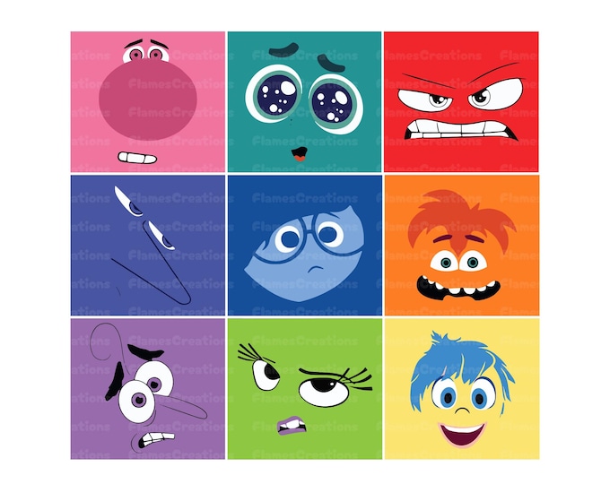 1513 Emociones de adentro hacia afuera 2 SVG, EPS, PNG Inside Out 2 ...