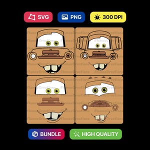 Mater Face Svg, Cars Face Svg, Cars Png,svg for Cricut,cars Mater, Cars ...