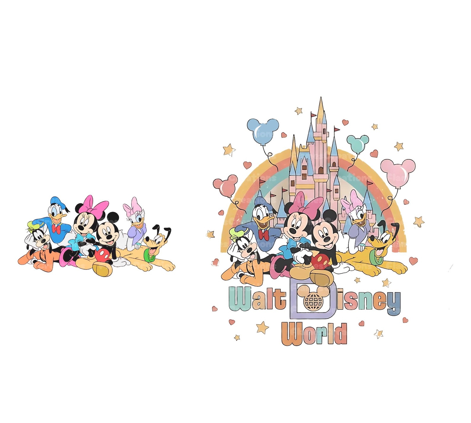 Retro Mickeyy World Png, Family Vacation Png, Family Trip Png, Vacay ...