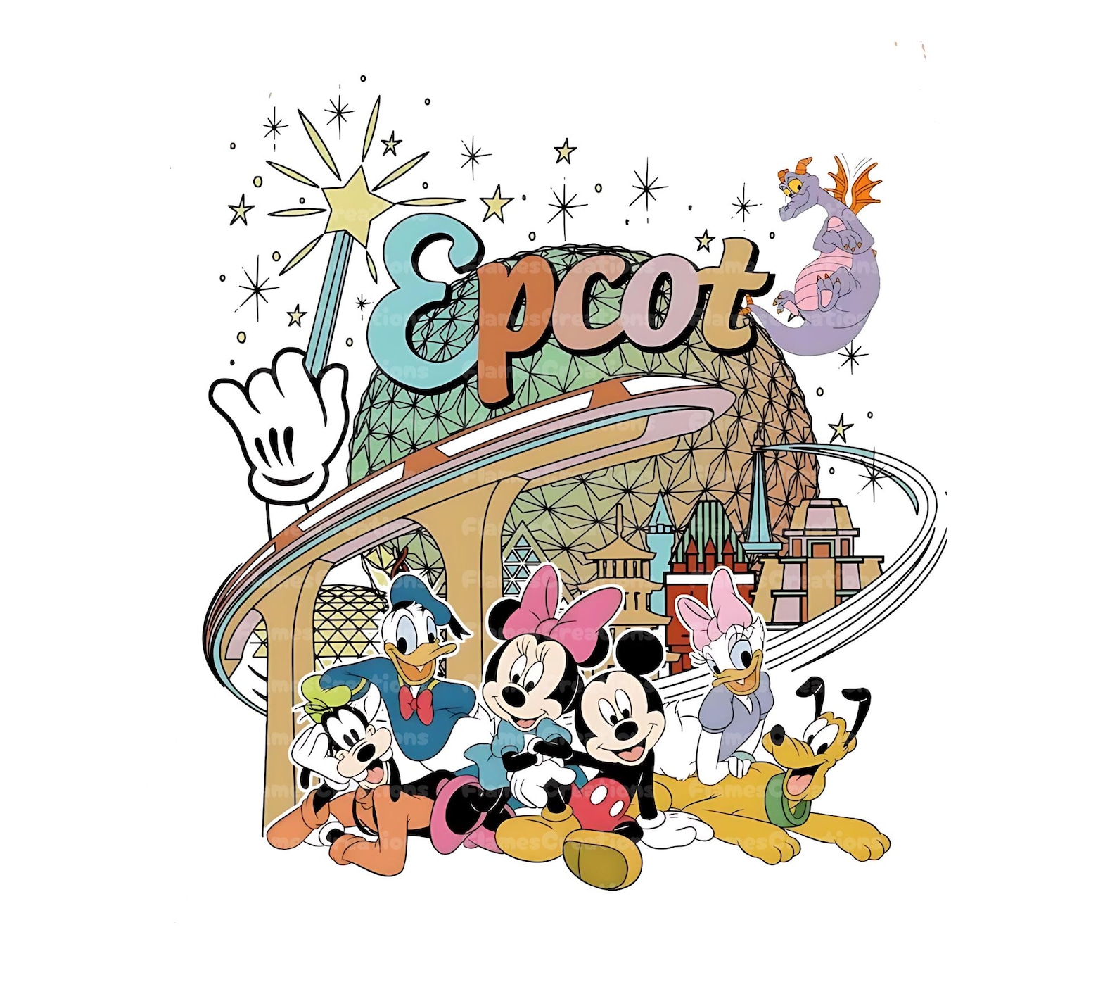 Epcot Png, Mouse and Friends Epcot Png, World Tour Epcot, Family ...