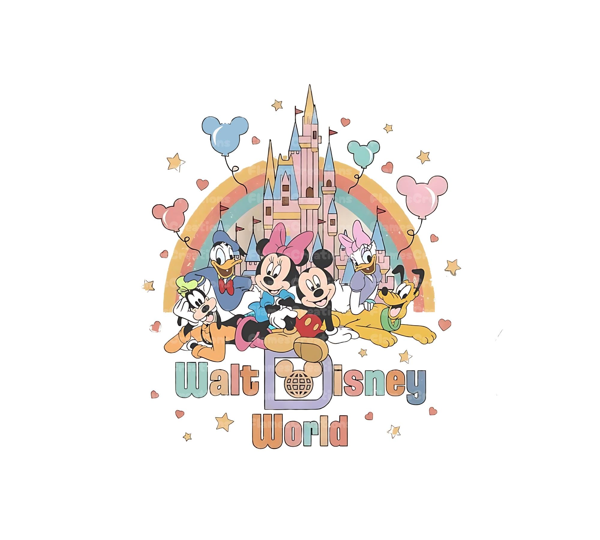 Retro Mickeyy World Png, Family Vacation Png, Family Trip Png, Vacay ...