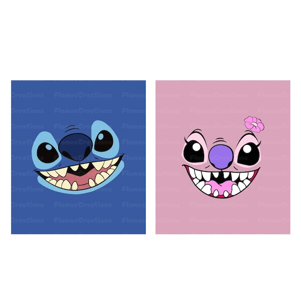 Stitch Face Svg - Etsy