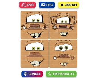SVG Car Face, Mater Face Svg, Cars Face Svg, Cars Png,svg for Cricut ...