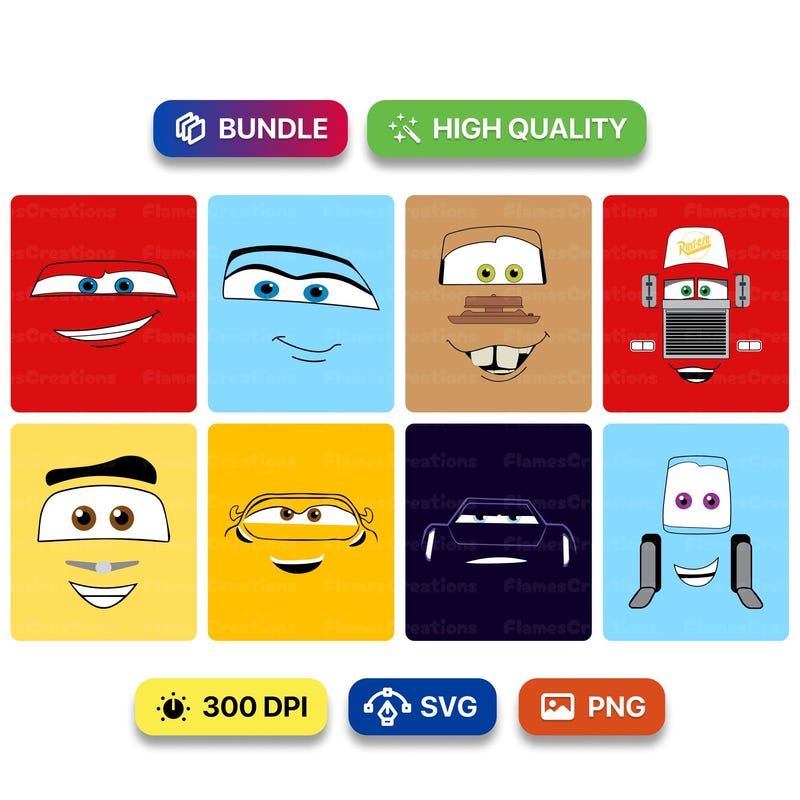 Lightning Mcqueen Eyes Cricut - Etsy