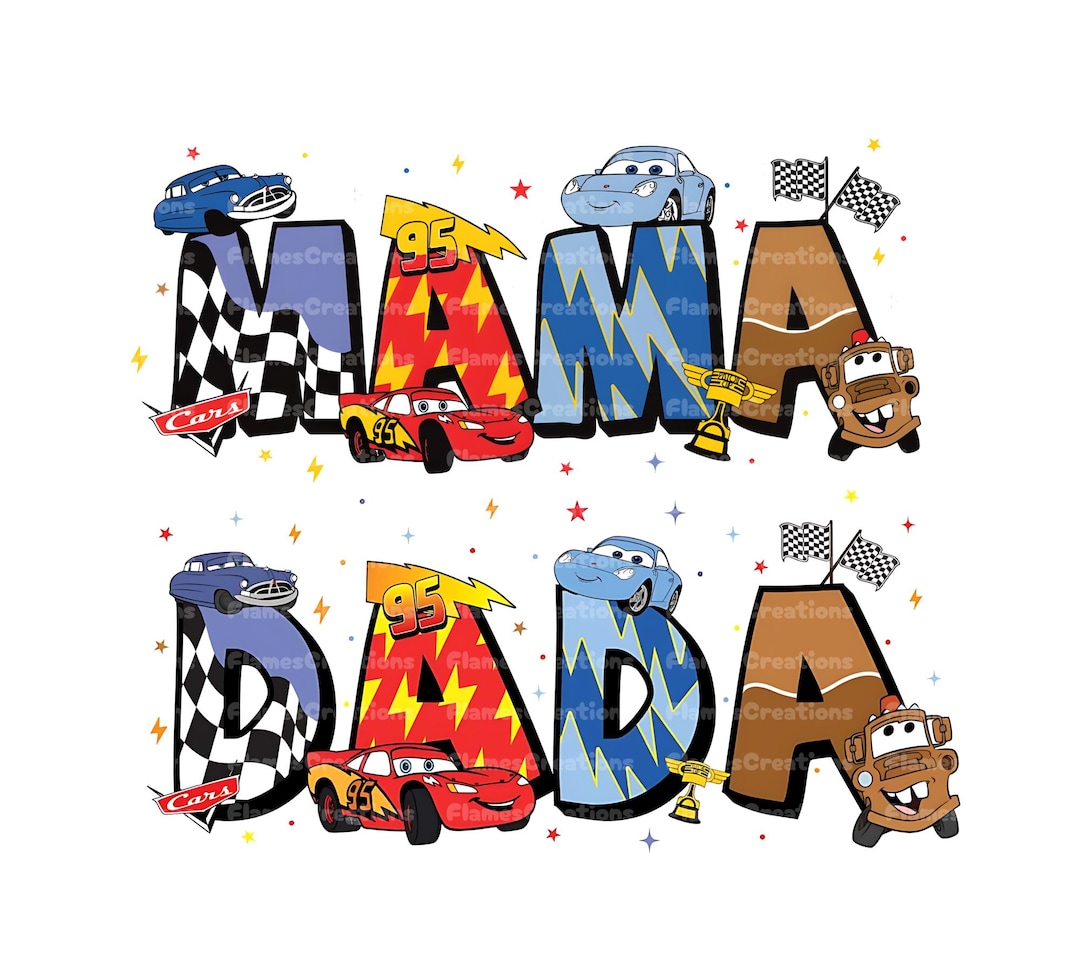 Bundle Dad Mama Family Trip 2024 Png, Lightning Mcqueen Png, Magical ...