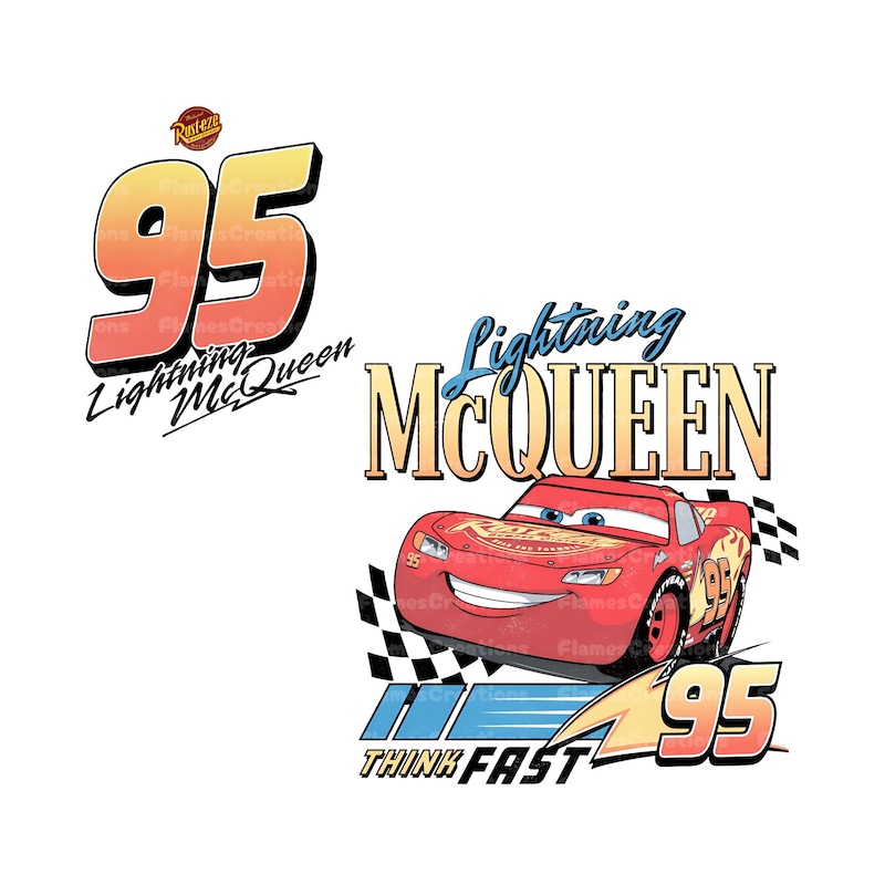 Lightning Mcqueen Fonts - Etsy