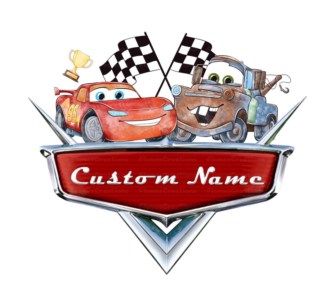 Personalized Cars Custom PNG-SVG Logo, Cars Original Birthday ...