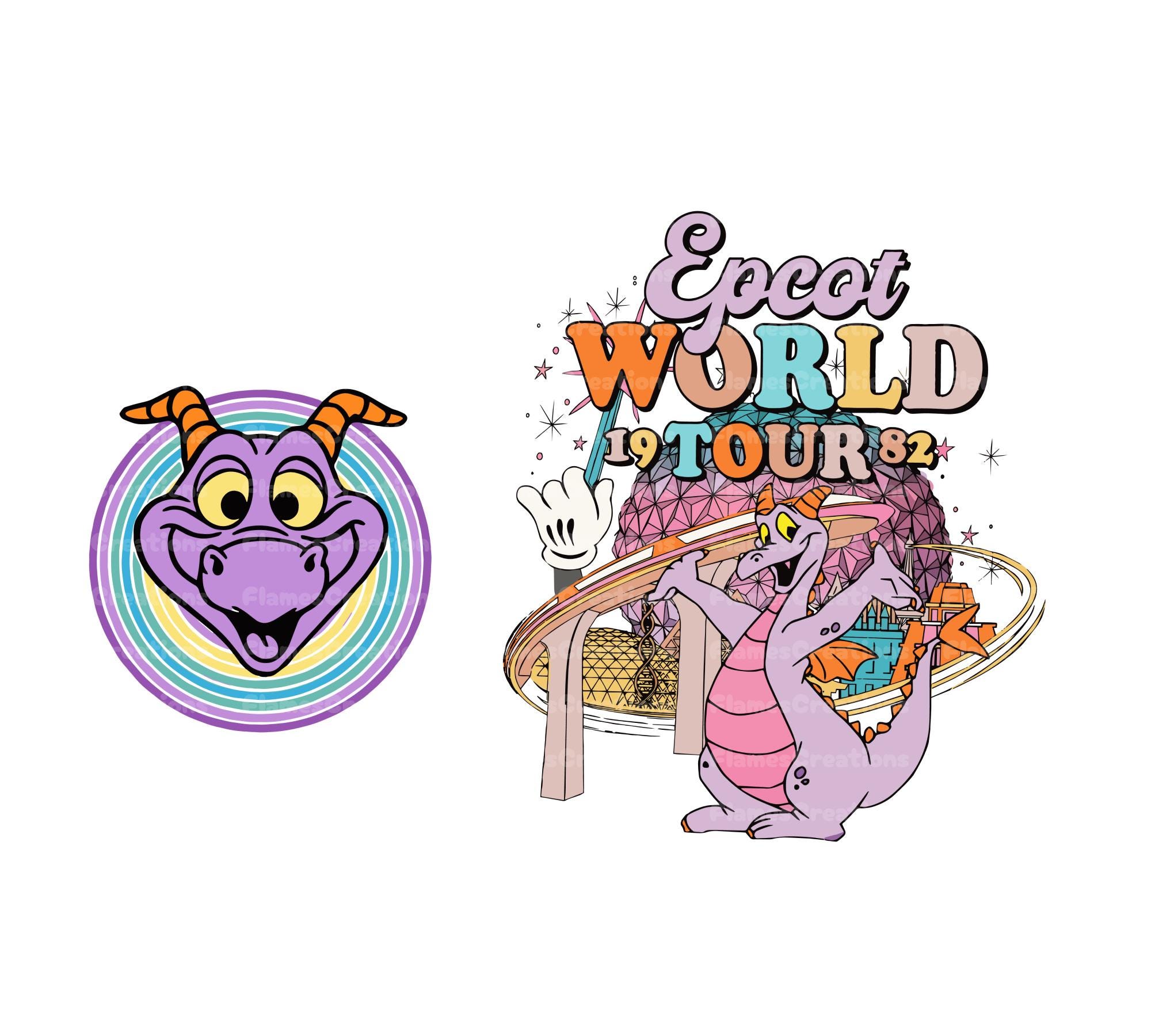 Figment Epcot Png, Figment Png, Retro Figment Png, Figment the Dragon ...