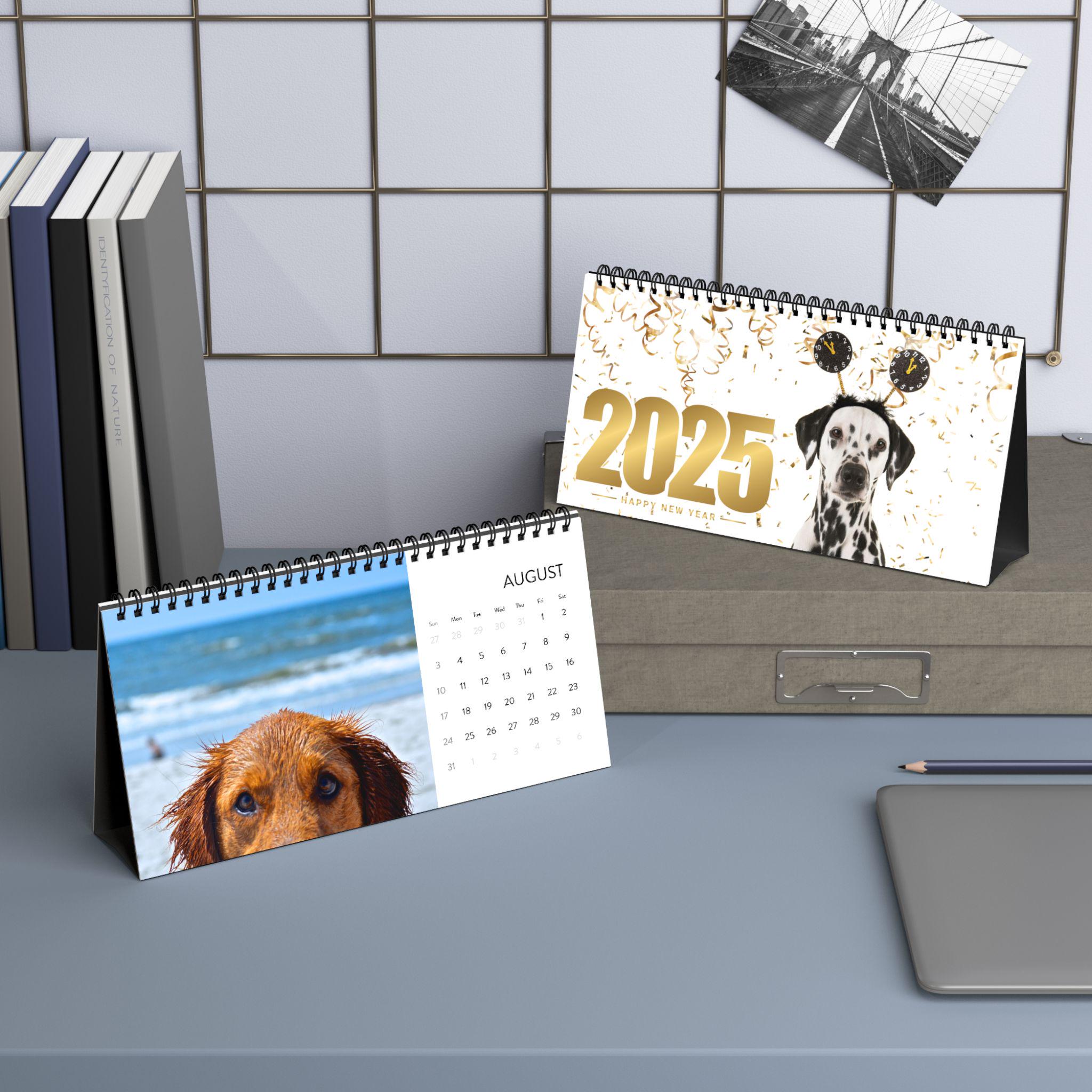 2025 Dog Themed Calendar, 2025 Desk Calendar, 2025 Dog Calendar, Dog ...