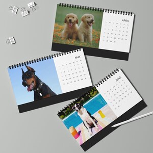 2025 Dog Themed Calendar, 2025 Desk Calendar, 2025 Dog Calendar, Dog ...