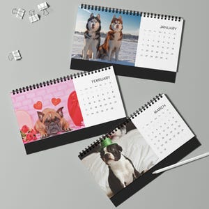 2025 Dog Themed Calendar, 2025 Desk Calendar, 2025 Dog Calendar, Dog ...