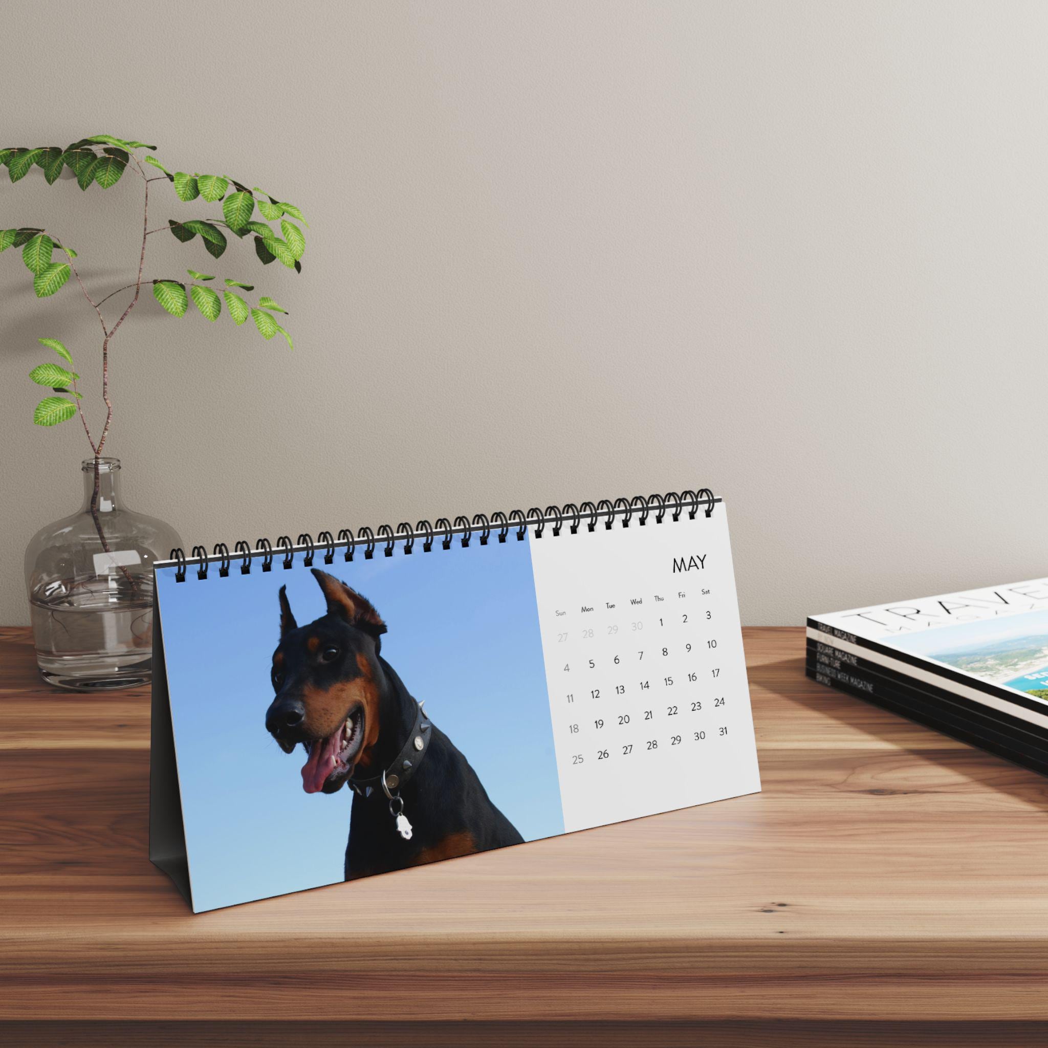 2025 Dog Themed Calendar, 2025 Desk Calendar, 2025 Dog Calendar, Dog ...