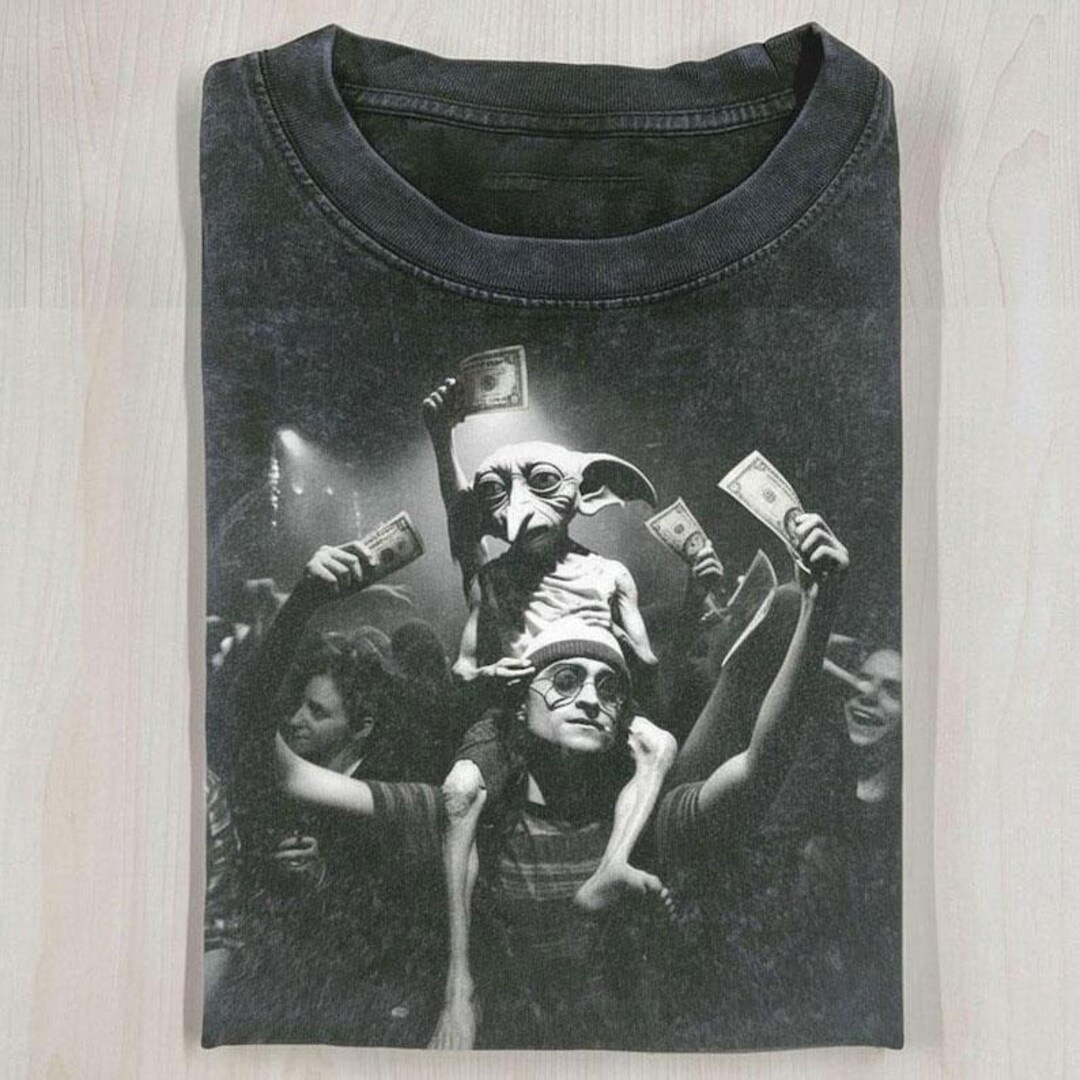 Funny Wizard Dobby Party Shirt, Magic Club Graphic Tee, Cash Throwing ...