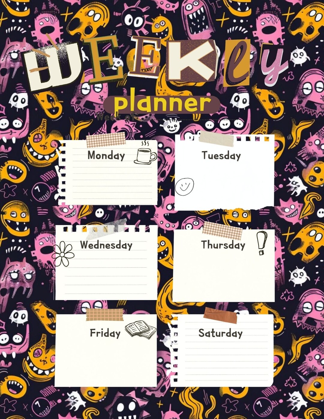 EDITABLE Weekly Schedule | TEEN Planner | Printable Planner | Goodnotes ...