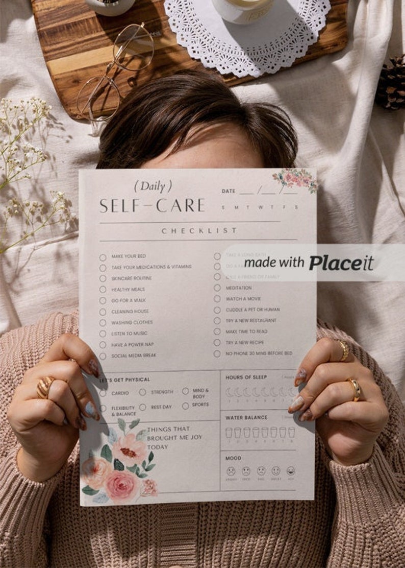 Daily Self Care Checklist Planner | PDF | Digital Planner | Goodnotes ...
