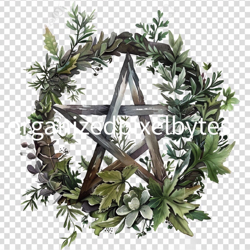 Watercolor Pentacle Bundle | PNG Clipart | No Background Clip Art ...